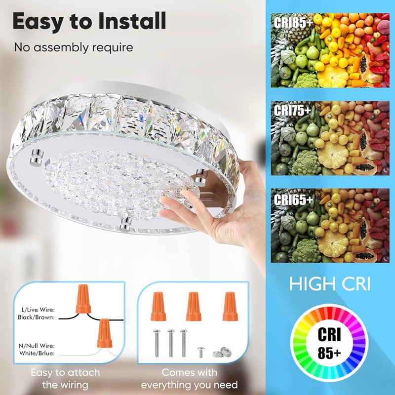 House of Hampton® Janci Glass LED Chandelier | Wayfair