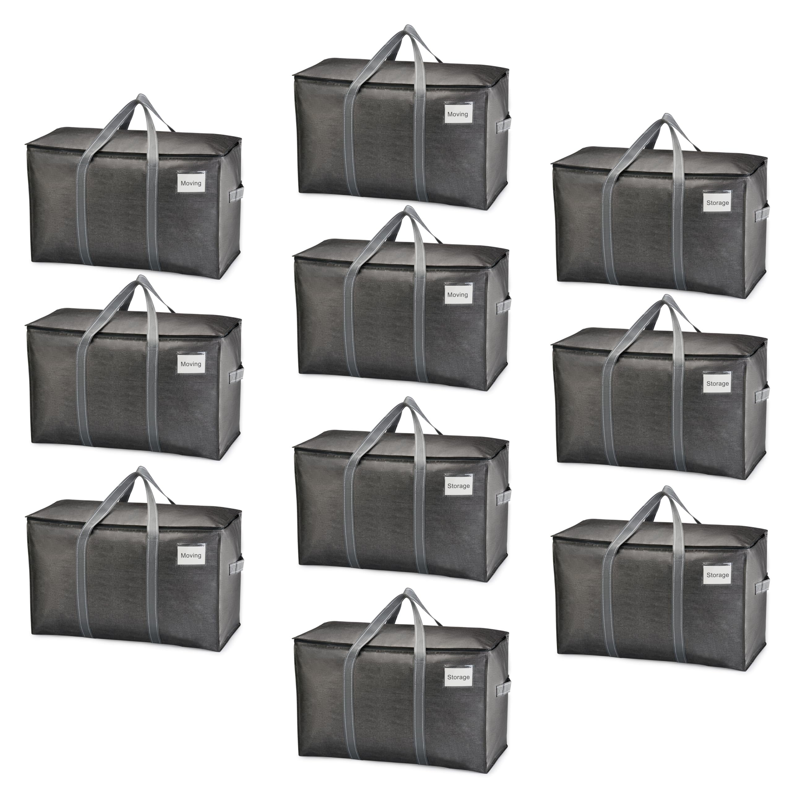 NATIONAL WINDOW 10 Pack Moving Bags, Heavy Duty, Moving Boxes ...