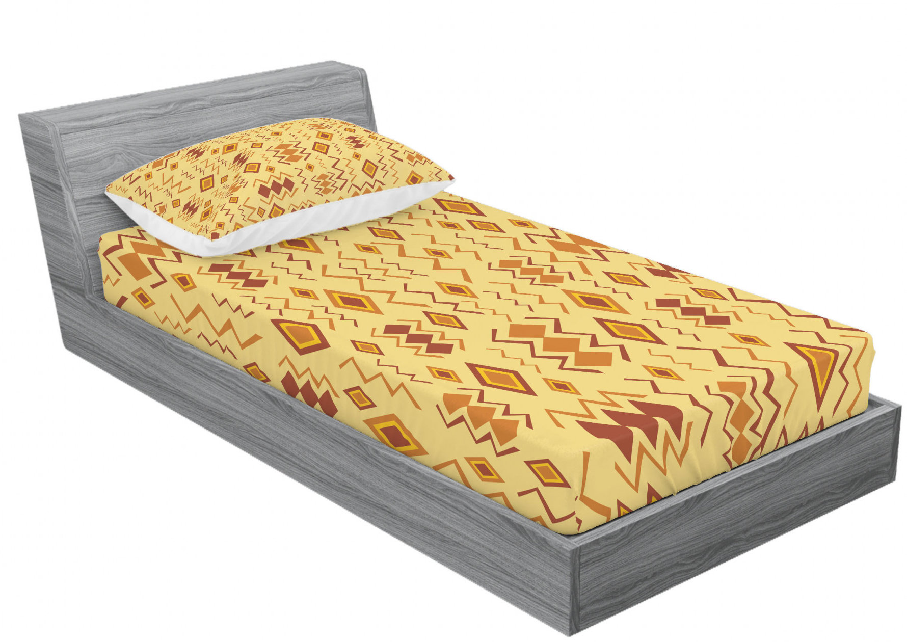 Ambesonne Quirky Forms Cultural Sheet Set | Wayfair
