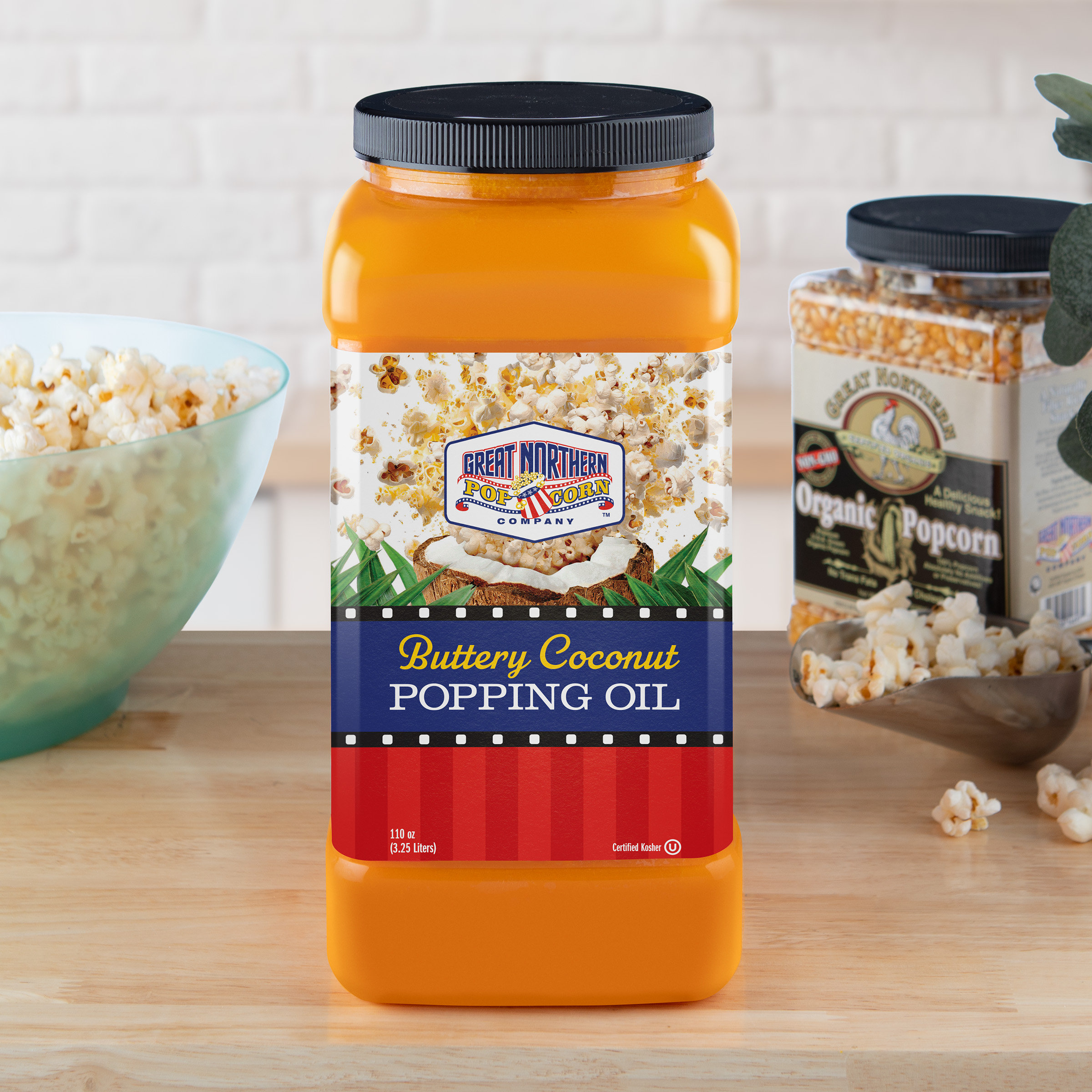 Great Northern Popcorn Butter Flavoured Coconut Oil - 110oz Movie ...