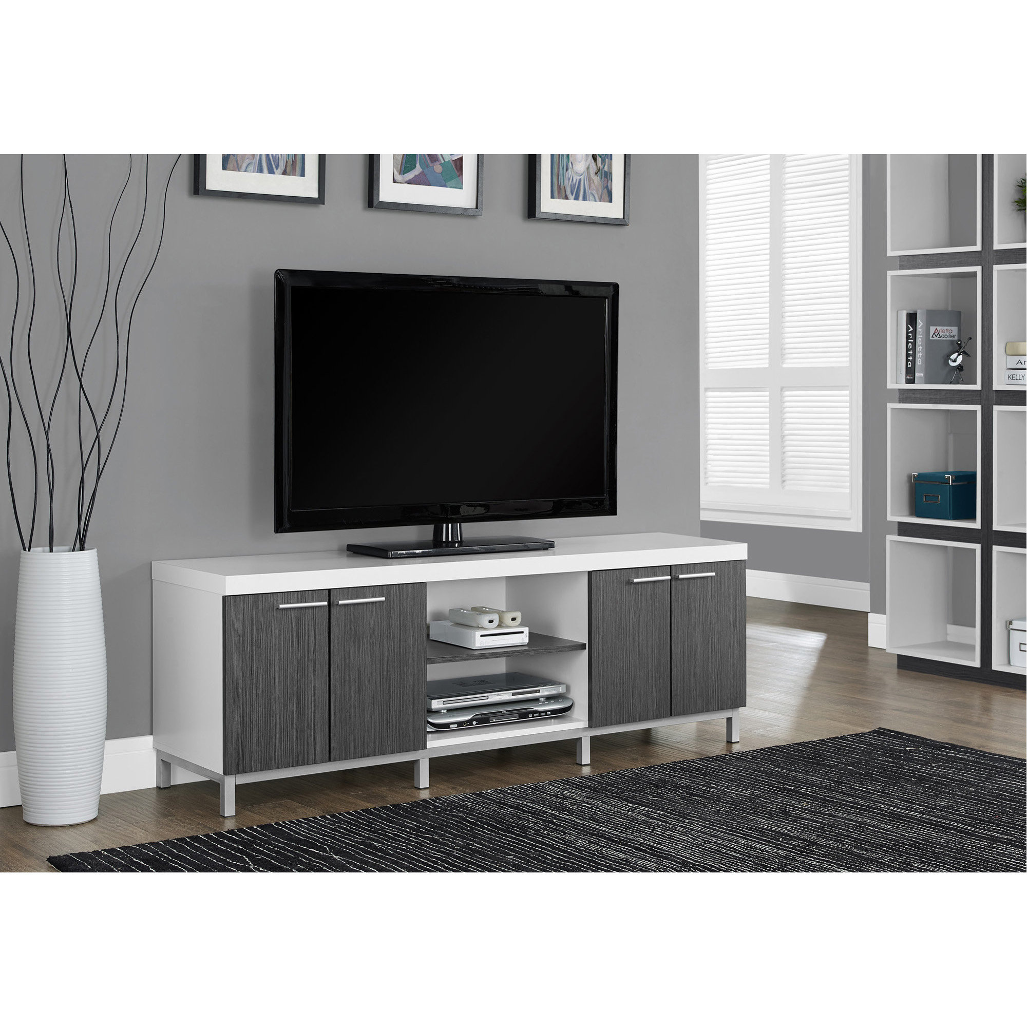 Ebern Designs Tv Stand, 60 Inch, Console, Media Entertainment Center ...