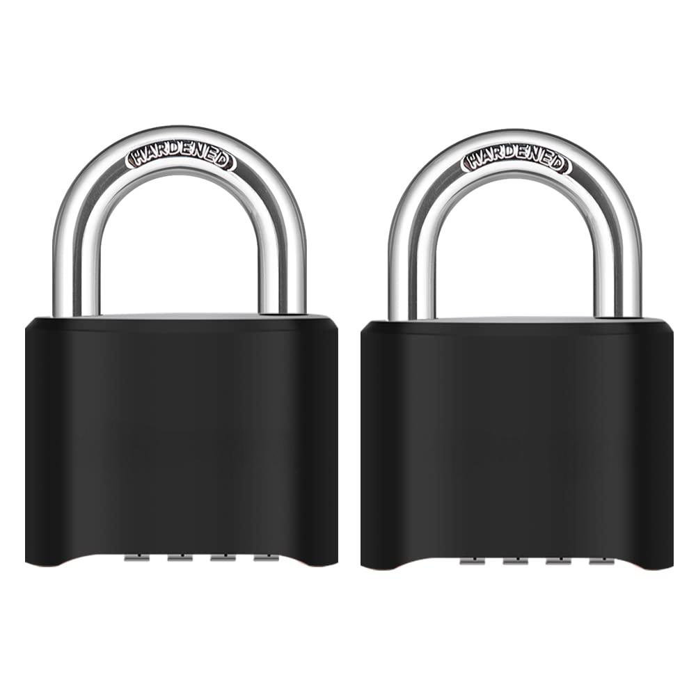 tangmaikeji 4-Digit Combination Lock Outdoor Padlock - Heavy Duty ...