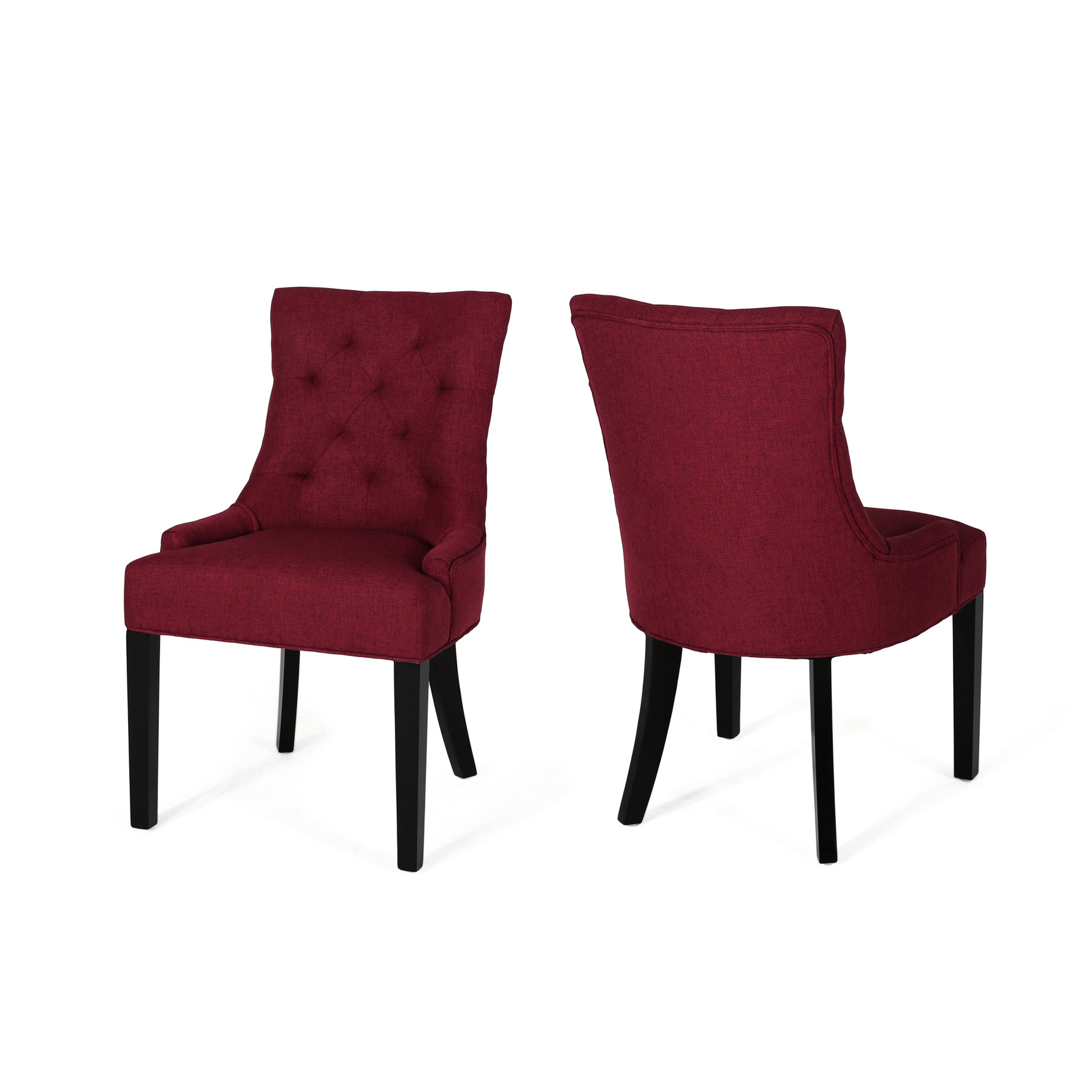Corrigan Studio® Red Upholstered Dining Chair (2) - Contemporary Style ...
