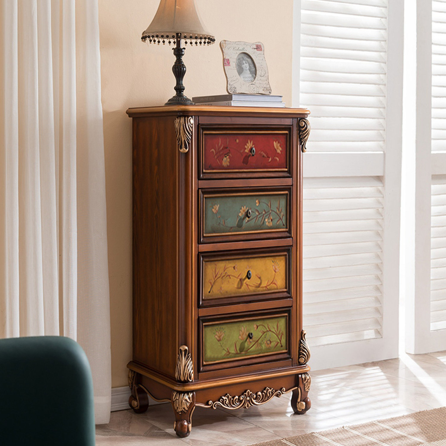 Vivid Space Creation Wardrobe Side Cabinet Nightstand Storage Cabinet ...