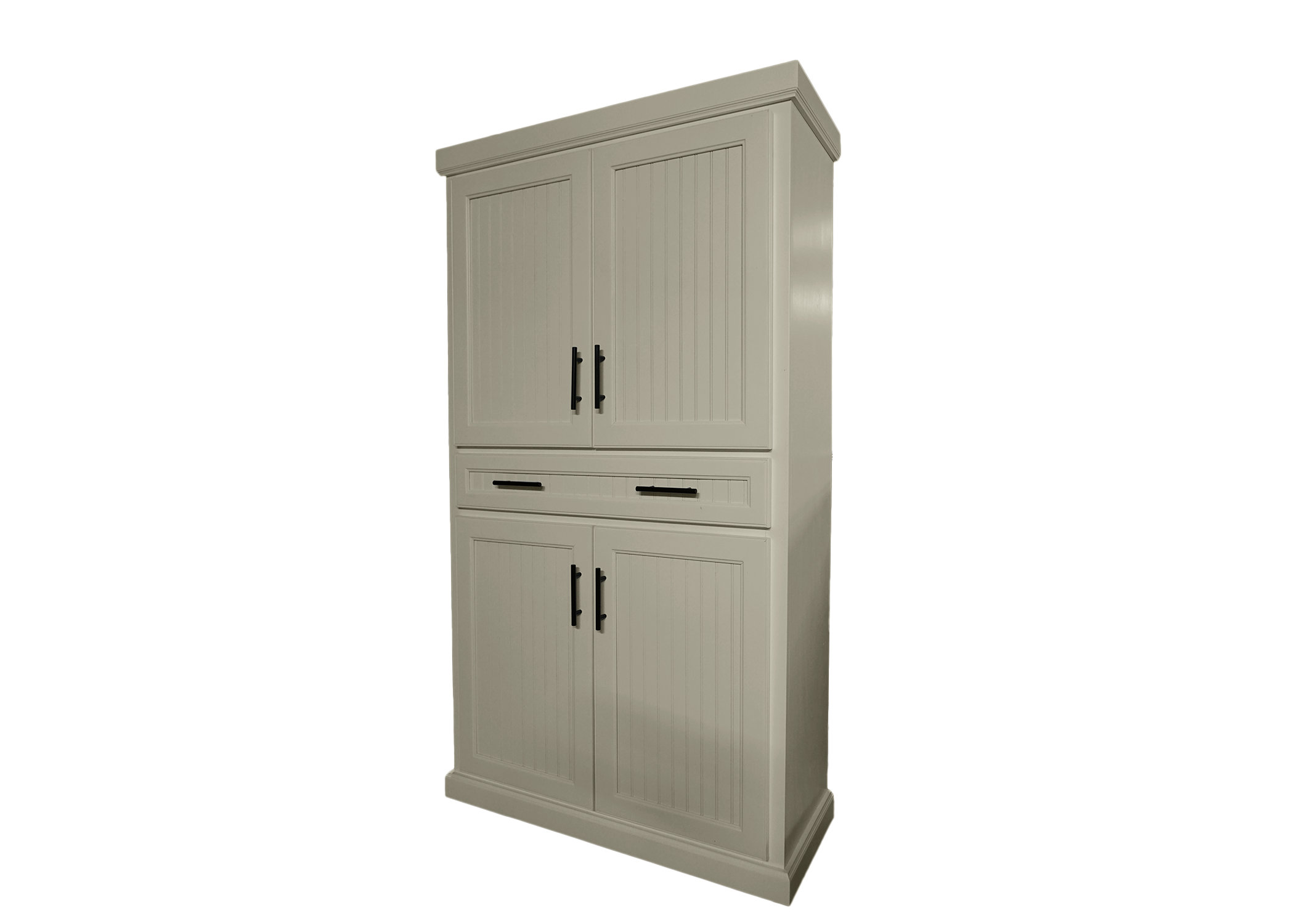 Red Barrel Studio® Coastal Extra Wide Solid Wood kitchen Pantry with ...