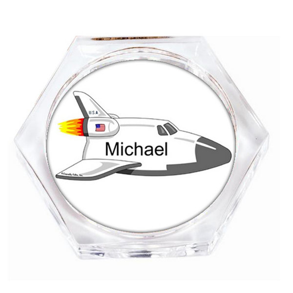 Printed Perfection Personalized Space Shuttle Drink Coaster Gift Set (4 ...