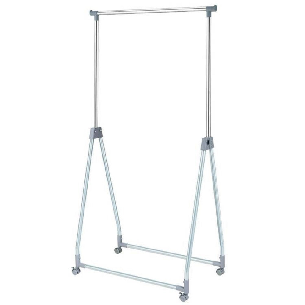 17 Stories Adjustable Metal Garment Rack With Lockable Wheels - Wayfair ...
