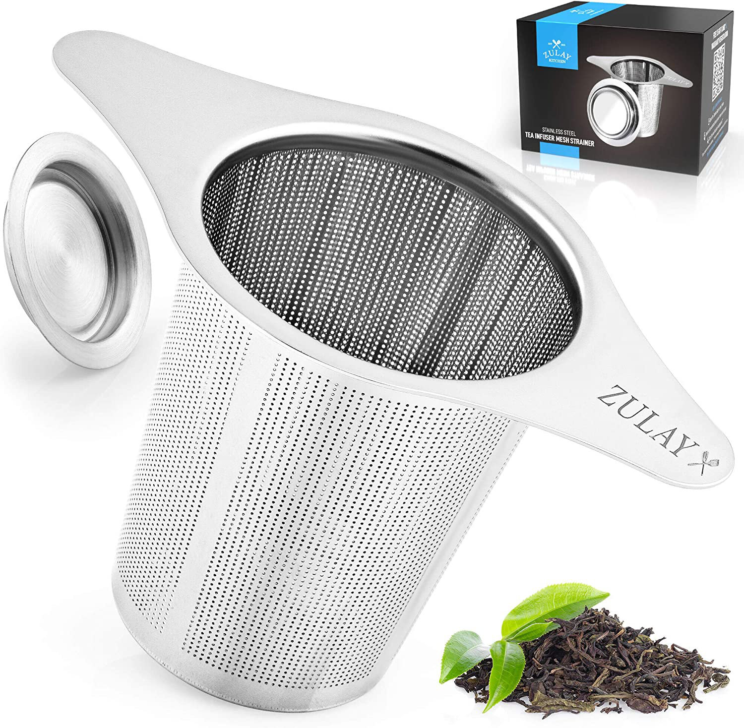 Zulay Kitchen Large Stainless Steel Tea Filter For Loose Tea | Wayfair