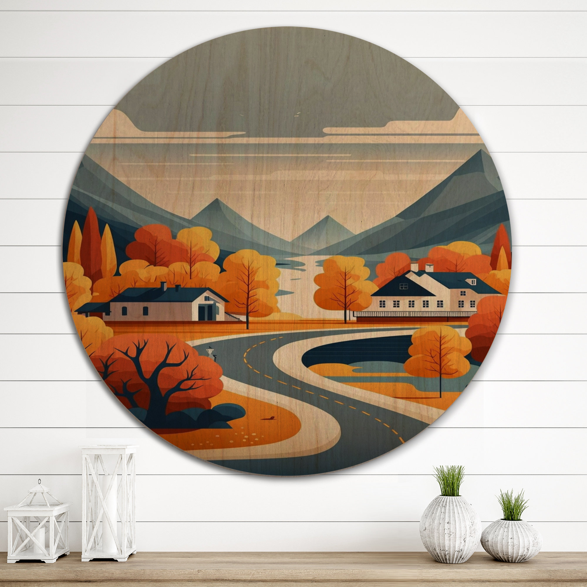 Millwood Pines Mountain Village in Autumn - Landscape Mountains Wood ...