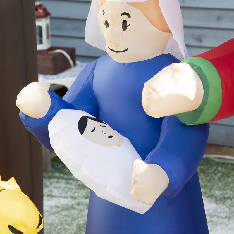 The Holiday Aisle® Nativity Scene Under Archway With Camel And Sheep ...