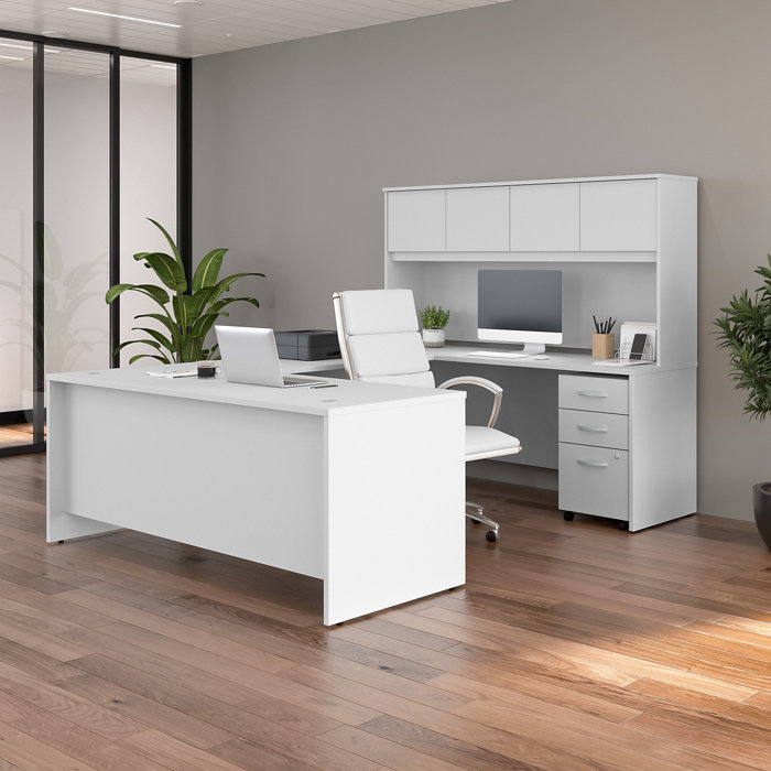 Bush Business Furniture Office 500 Collection 3 U-Shaped Computer Desk ...