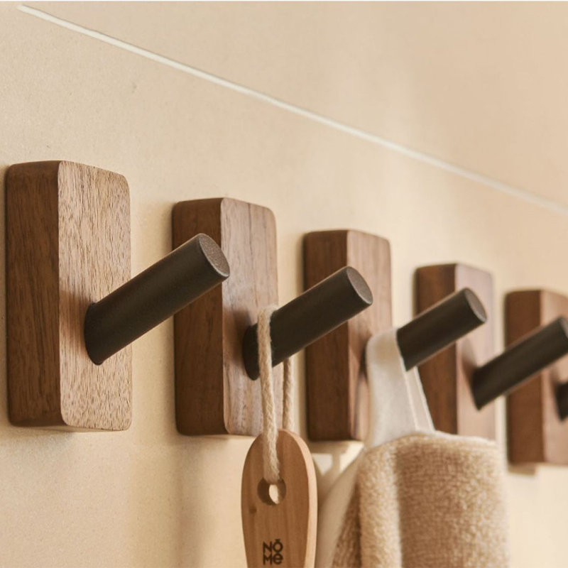 Millwood Pines Solid Wood 3 - Hook Wall Mounted Wall Hook & Reviews ...