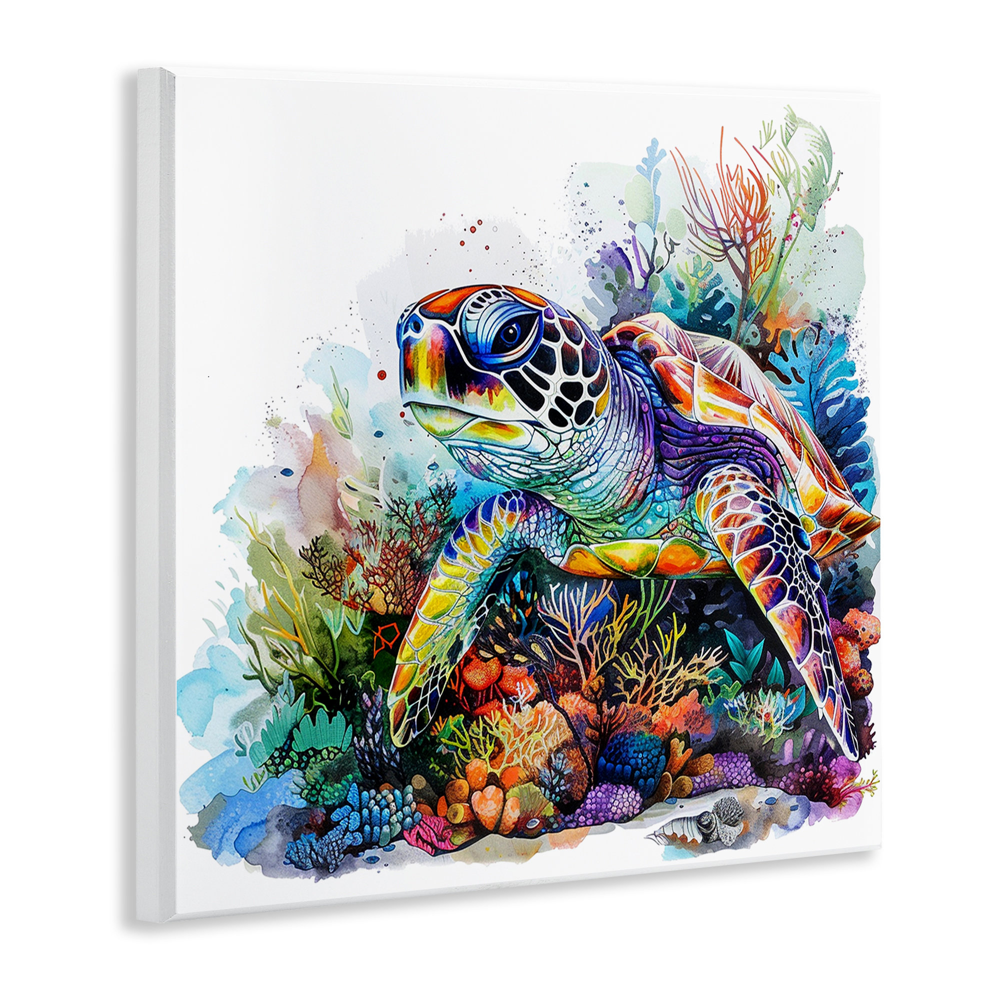 Winston Porter Aquatic Sea Turtle Wall Plaque Art by LSR Design Studio ...