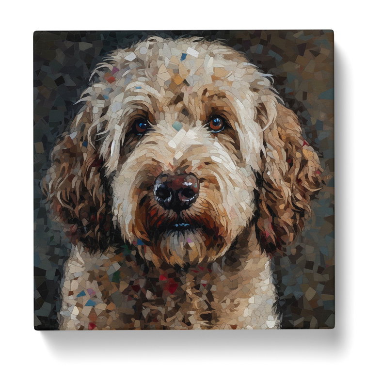 Marlow Home Co. Labradoodle Pixelated - Print | Wayfair.co.uk