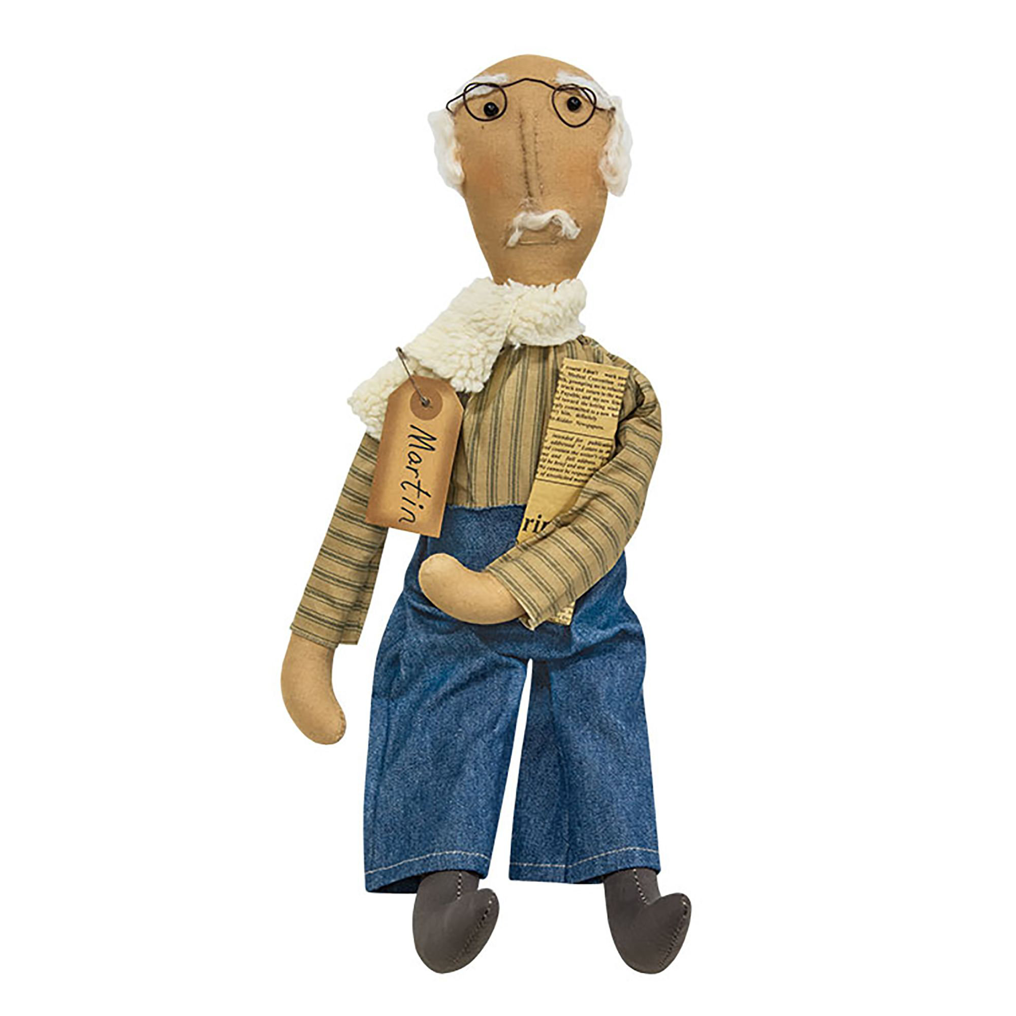 The Holiday Aisle® Farmhouse Friends Grandpa Martin Doll Stuffed ...