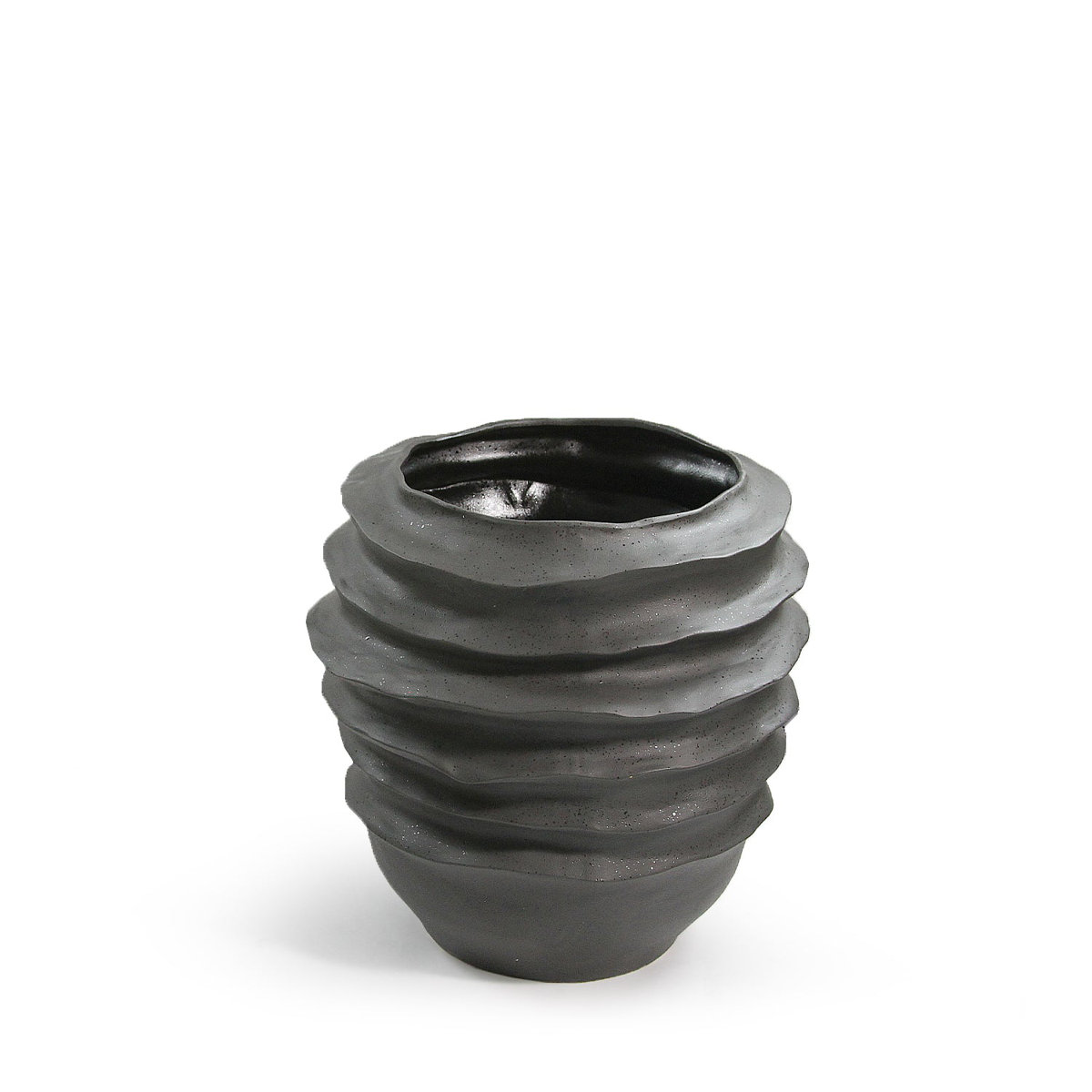 Latitude Run® Wavy Disk Ceramic Planter | Wayfair