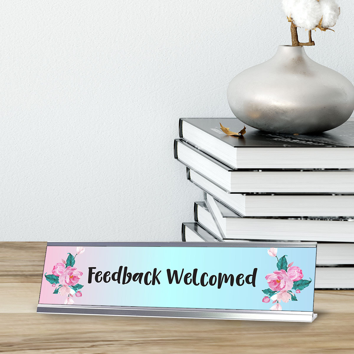 Signs ByLITA Feedback Welcomed Desk Sign | Wayfair
