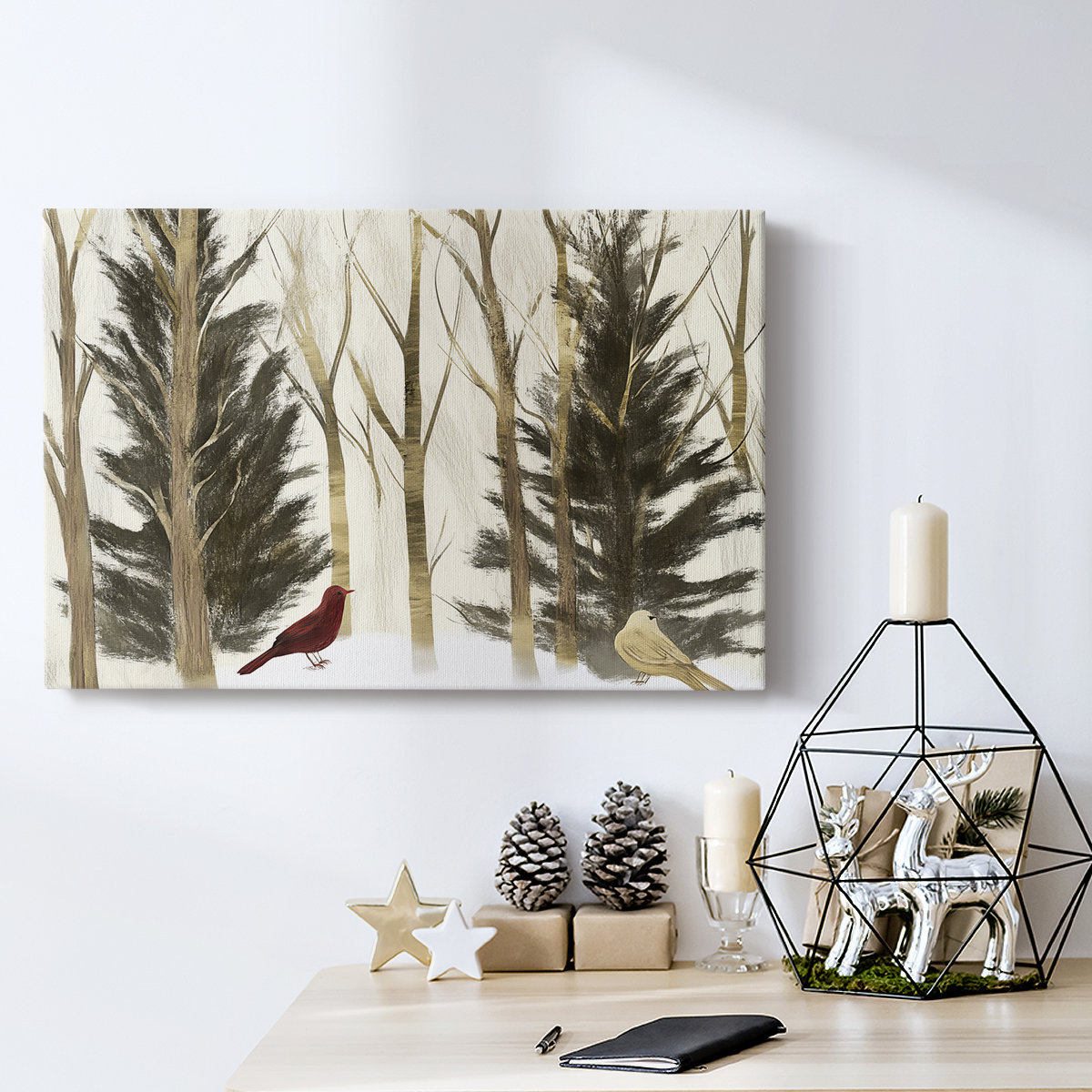 The Holiday Aisle® Christmas Holiday Arts - Gallery Wrapped Canvas ...
