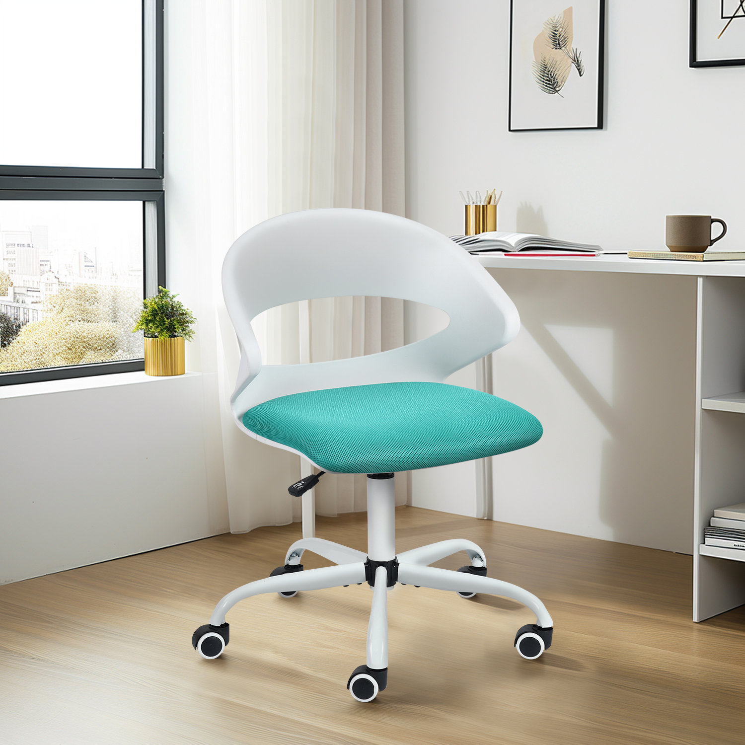 The Twillery Co.® Oneman Modern Office Chair Low Back Ergonomic Desk ...