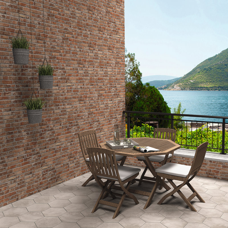 rustic red brick tiles