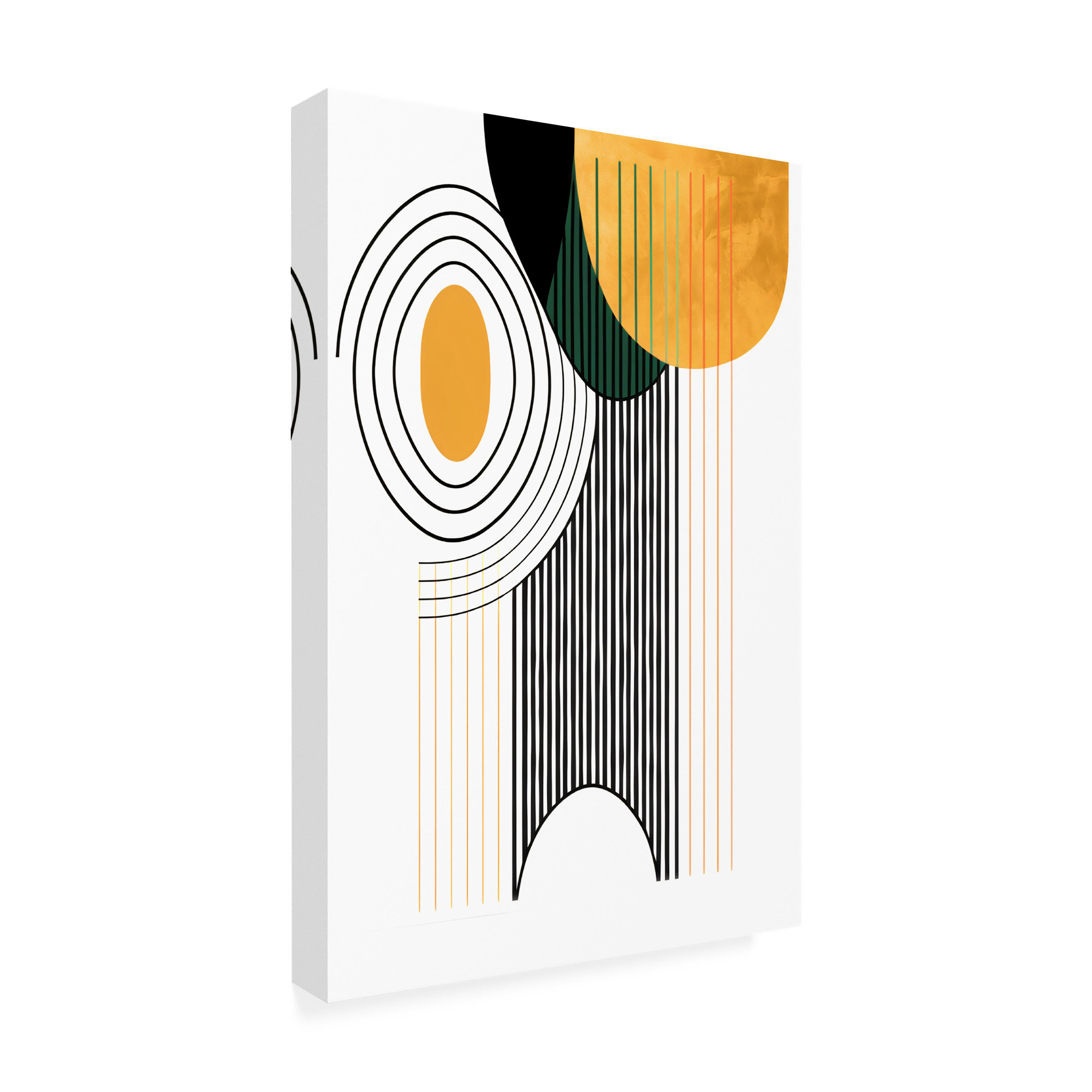 George Oliver Ray Heere Mid Century Abstract Painting 22 Canvas Art ...