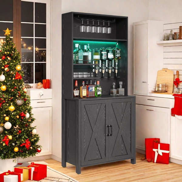 Laurel Foundry Modern Farmhouse® Brenner 31.5'' Farmhouse Bar Cabinet ...