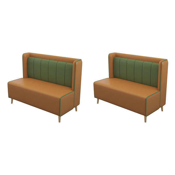 Visual card holder Modern Simple Milk Tea Shop Cafe Benches Faux ...