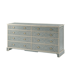 Theodore Alexander Morning Room 8 - Drawer 72" W Solid Wood Dresser ...