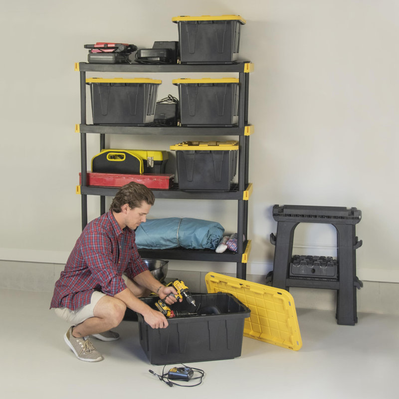 WFX Utility™ 5-Tier Heavy Duty Plastic Storage Shelving Unit | Wayfair