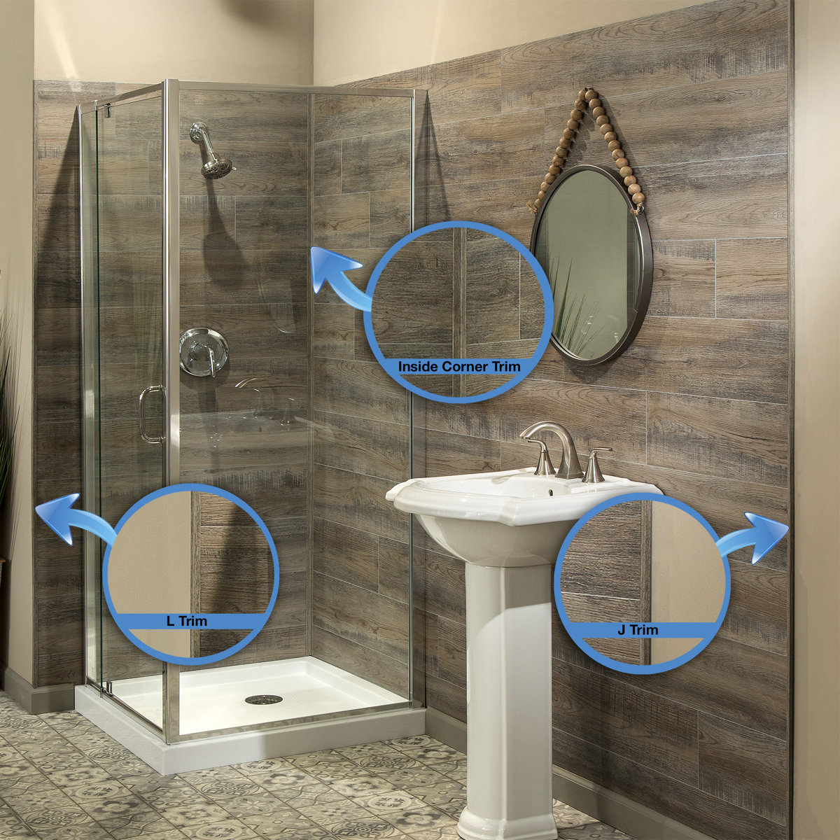 Palisade Plank Tile Shower and Tub Surround Kit & Reviews - Wayfair Canada
