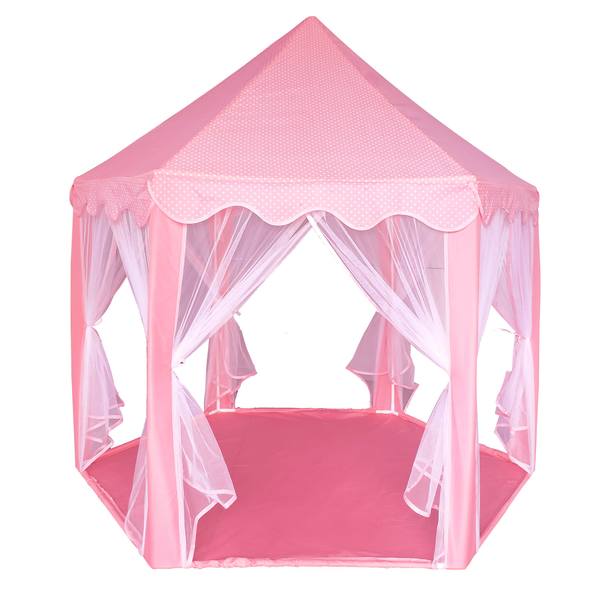 EUROSAKURA 5' x 5' Indoor/Outdoor Use Plastic Play Tent with Carrying ...