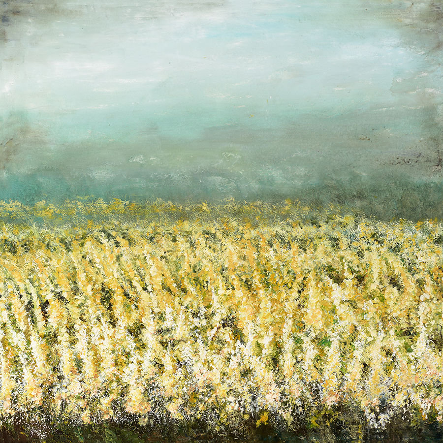 Chelsea Art Studio Golden Fields by Beverly Fuller - Graphic Art | Wayfair