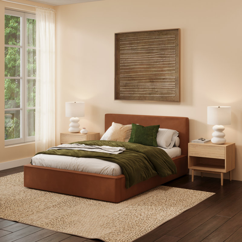 AllModern Dart Vegan Leather Platform Bed & Reviews - Wayfair Canada