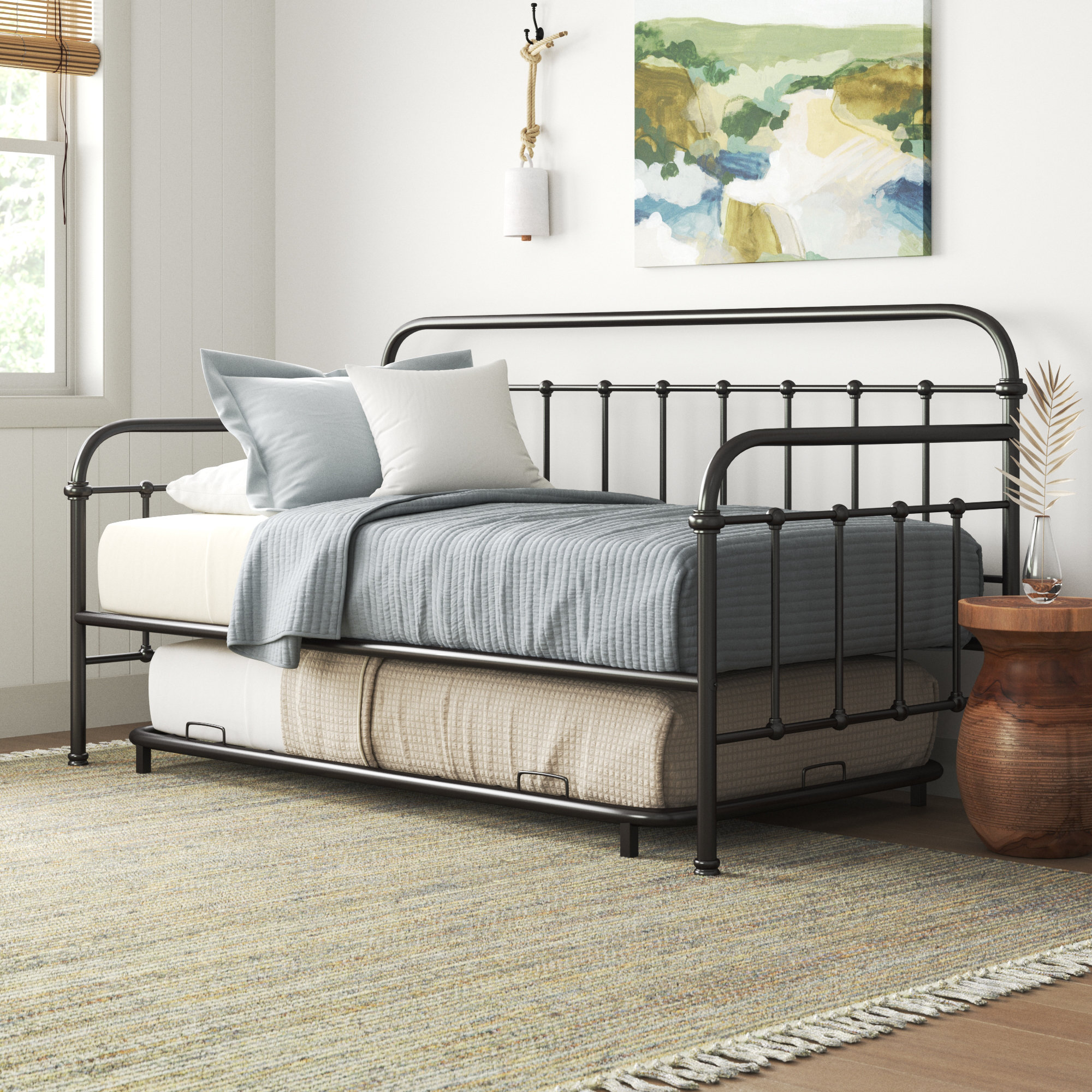 Three Posts Rondo Twin Daybed with Trundle & Reviews | Wayfair