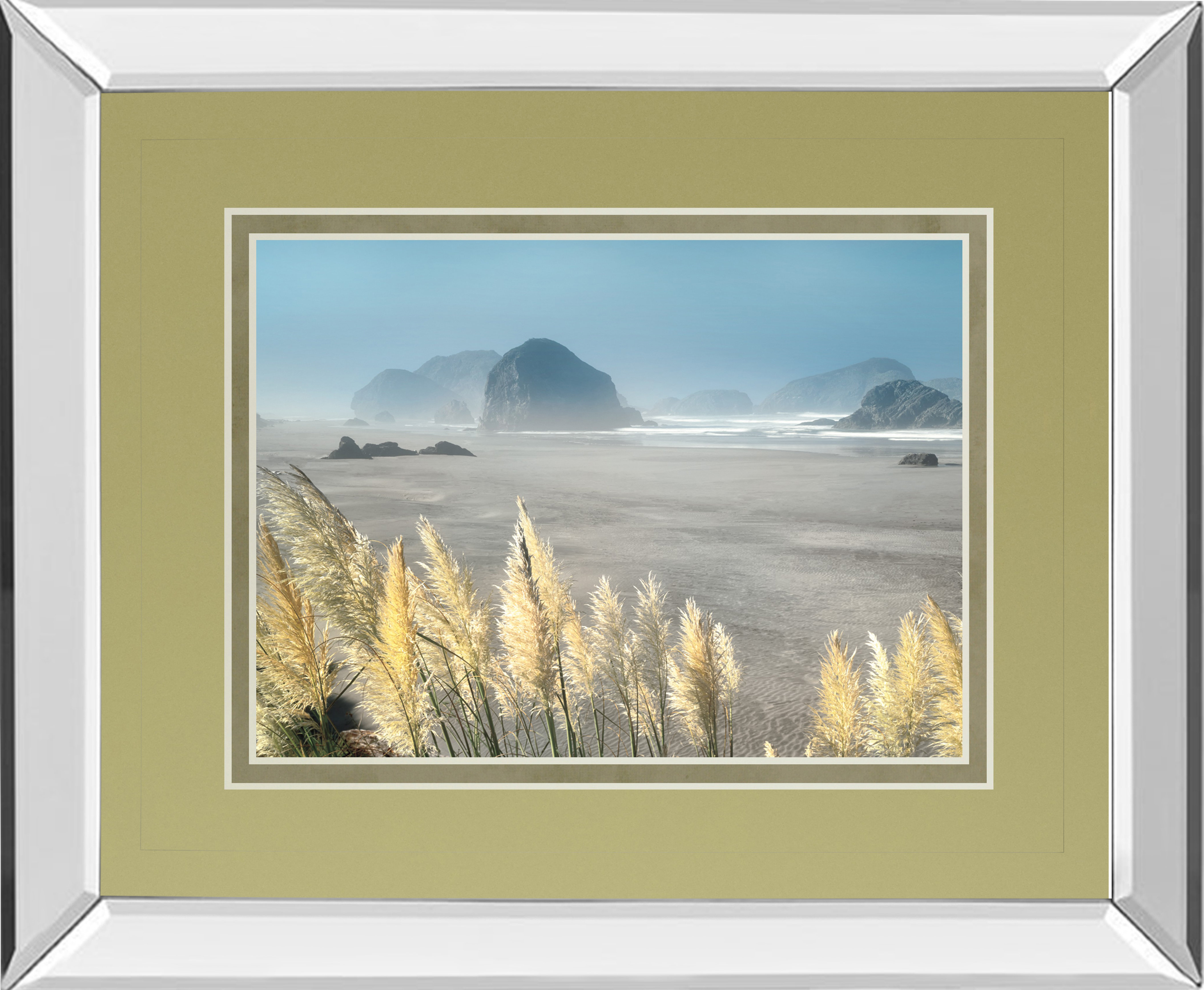 Rosecliff Heights Serene Canoe Wall Art - 34" x 40" - Mirrored Frame ...