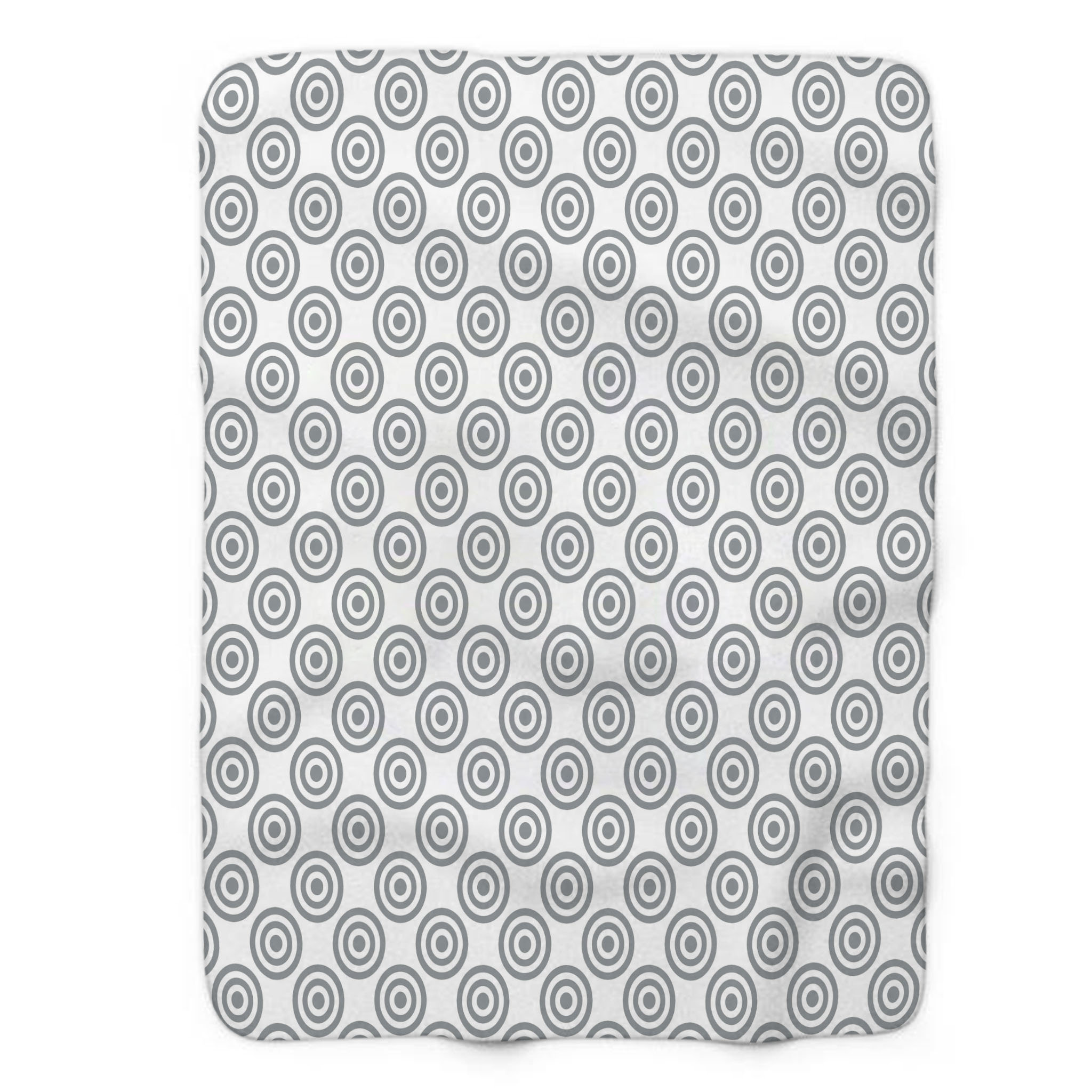 MentionedYou Grey Polka Design - 1 Piece Premium Sherpa Blanket | Wayfair
