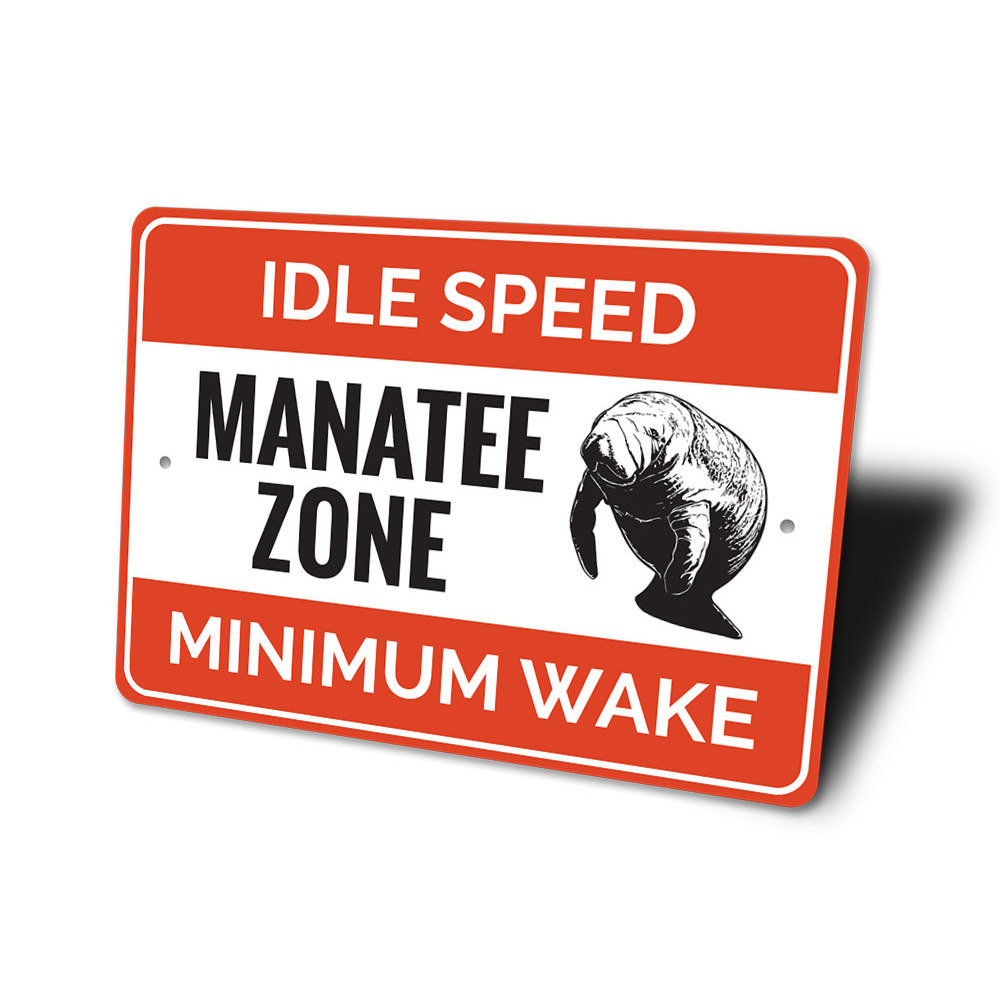 Lizton Sign Shop, Inc Manatee Zone Sign - Wayfair Canada