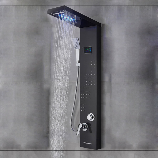 Augusts 48'' Shower Panel with Fixed Shower Head | Wayfair