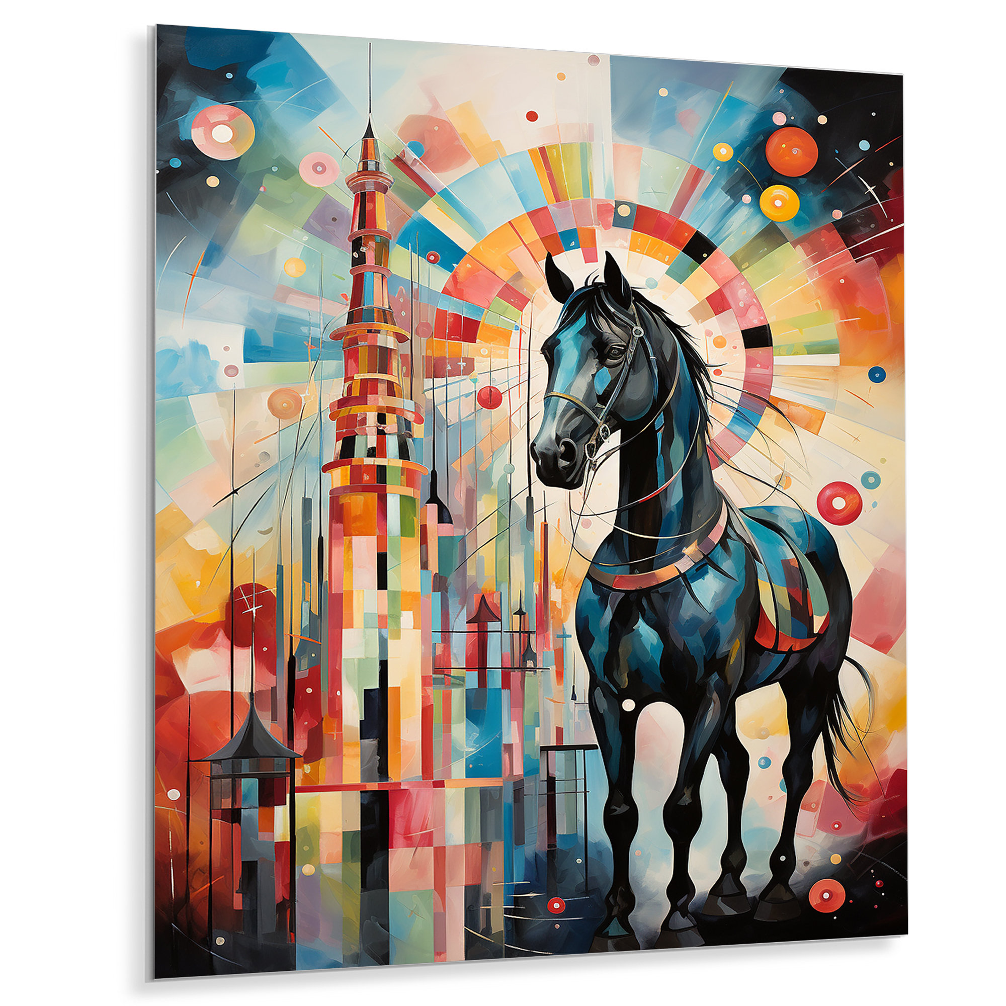 Red Barrel Studio Carousel Carousel Of Colour - Carousel Metal Wall ...