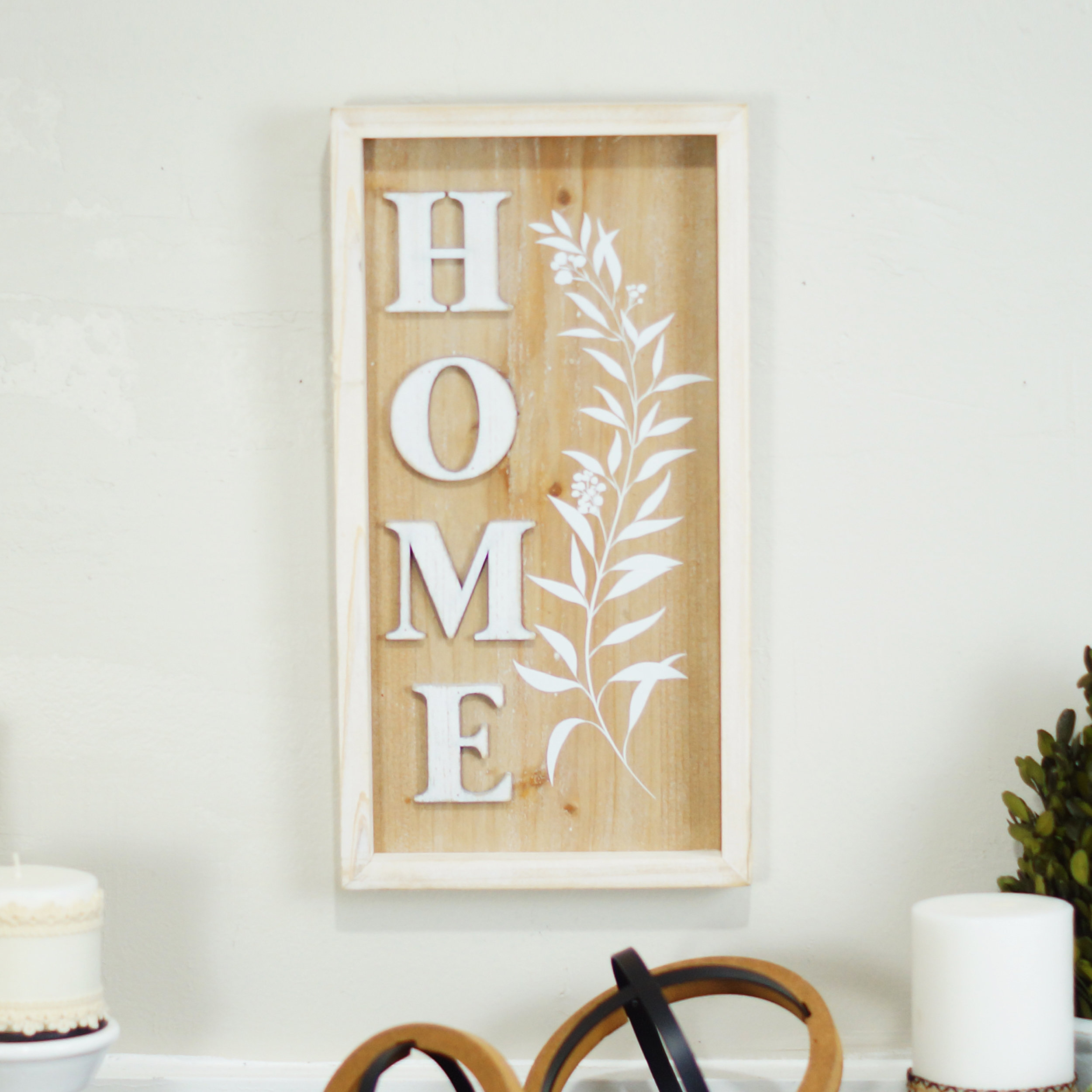 August Grove® VIP Wood 15 in. White Decorative Home Sign | Wayfair