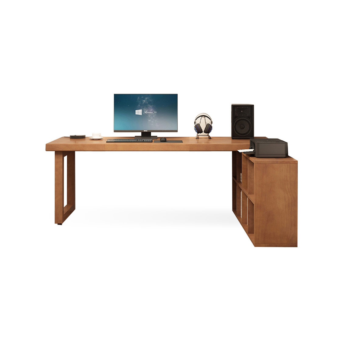 StyleCrafted Furniture Brown Rectangular Solid Wood desks | Wayfair