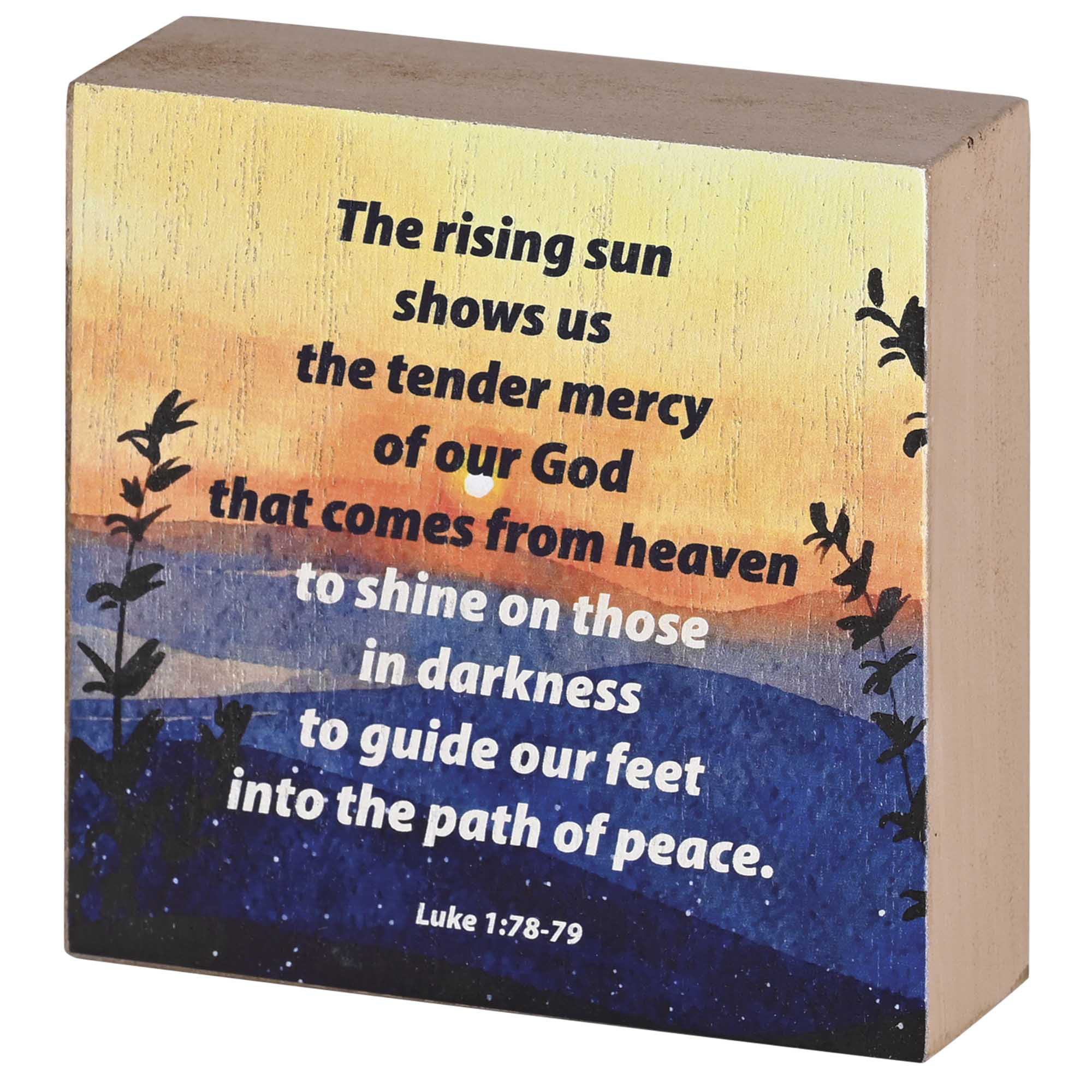 Trinx Tabletop Plaque Mercy And The Rising Sun | Wayfair