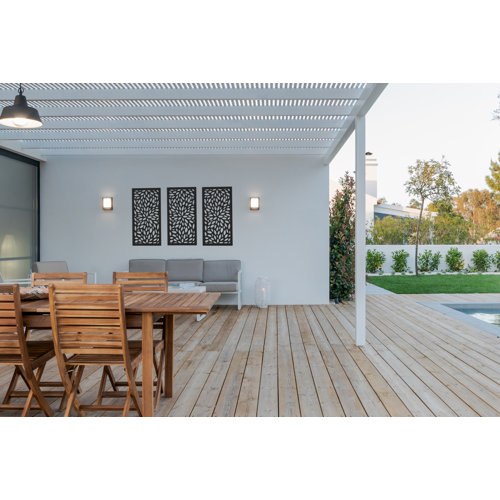 DESIGN-VU Floral Decorative Privacy Panel & Reviews | Wayfair