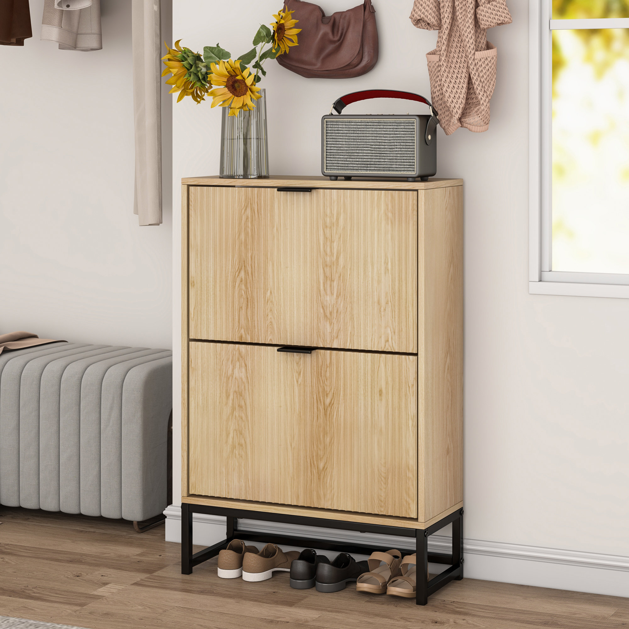Rebrilliant 12 Pair Shoe Storage Cabinet & Reviews - Wayfair Canada