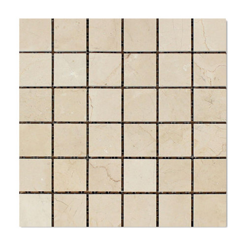 Stone & Tile Shoppe, Inc. Marble Grid Mosaic Wall & Floor Tile | Wayfair