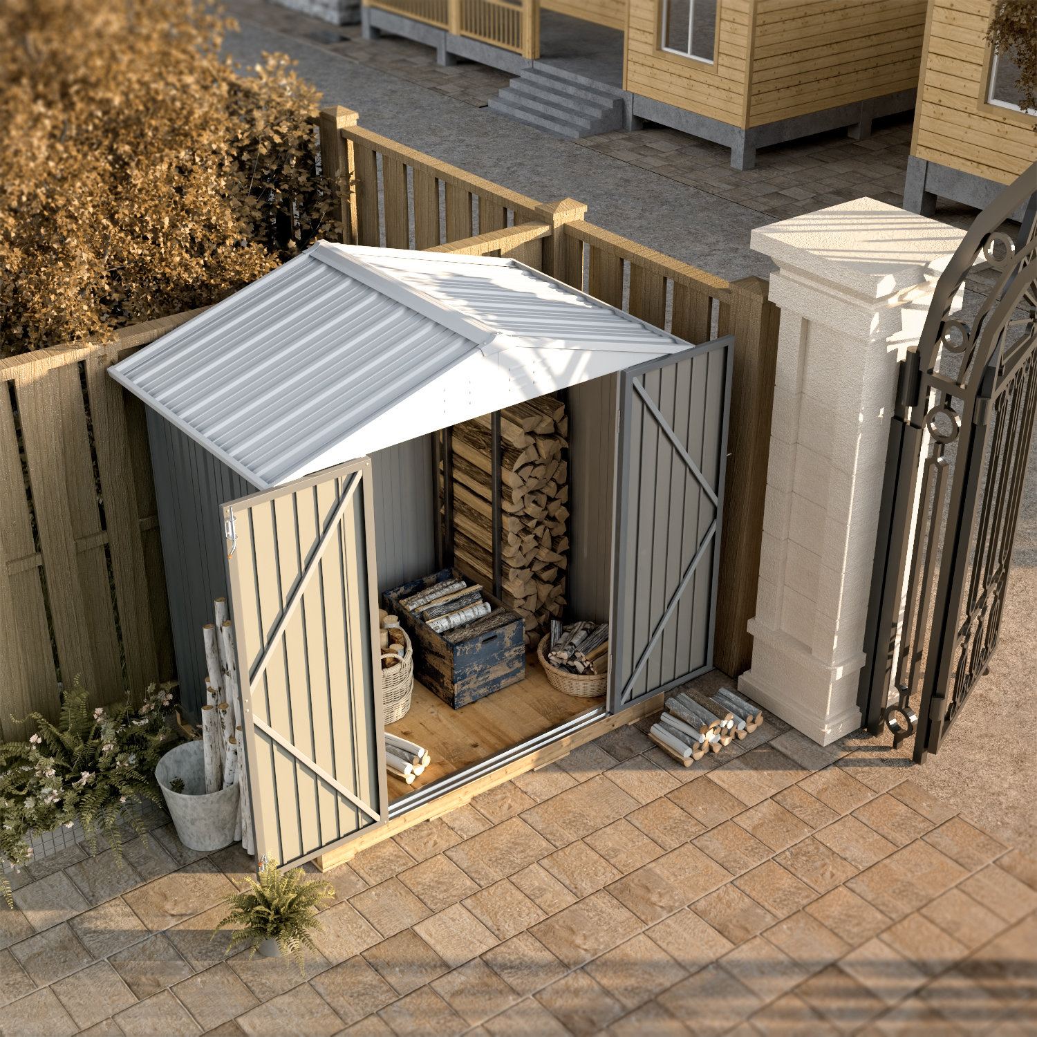 Devoko 6 ft. W x 4 ft. D Steel Storage Shed & Reviews - Wayfair Canada