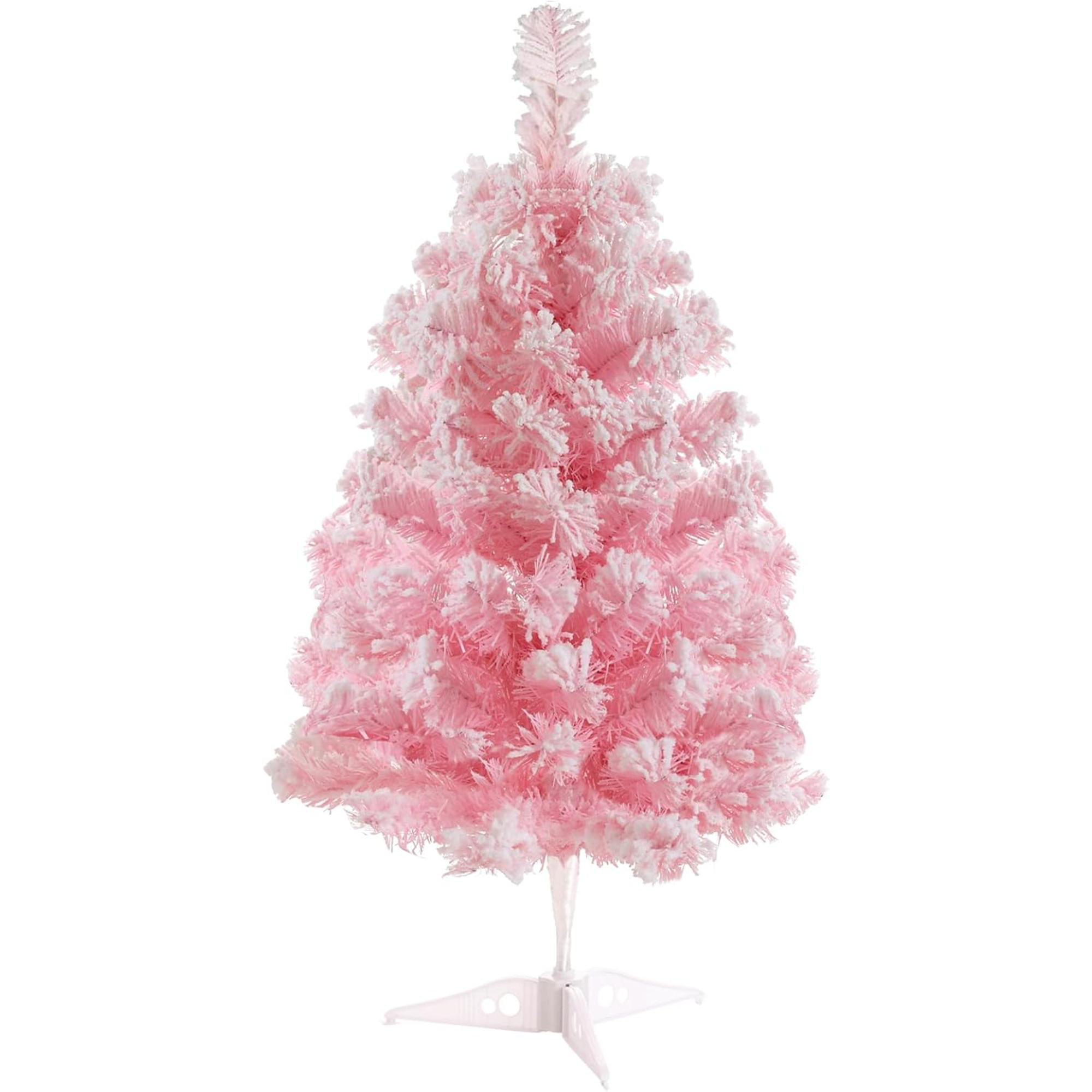 Charlton Home 2FT Artificial Christmas Tree Pink Tabletop Christmas ...