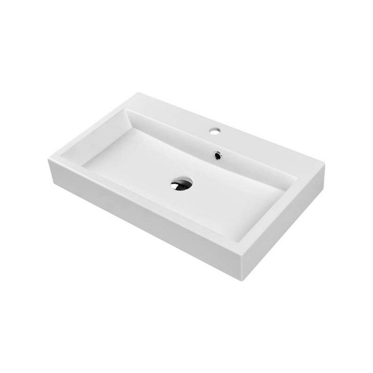 Belfry Bathroom Milda 700mm L x 420mm W Rectangular Sink | Wayfair.co.uk