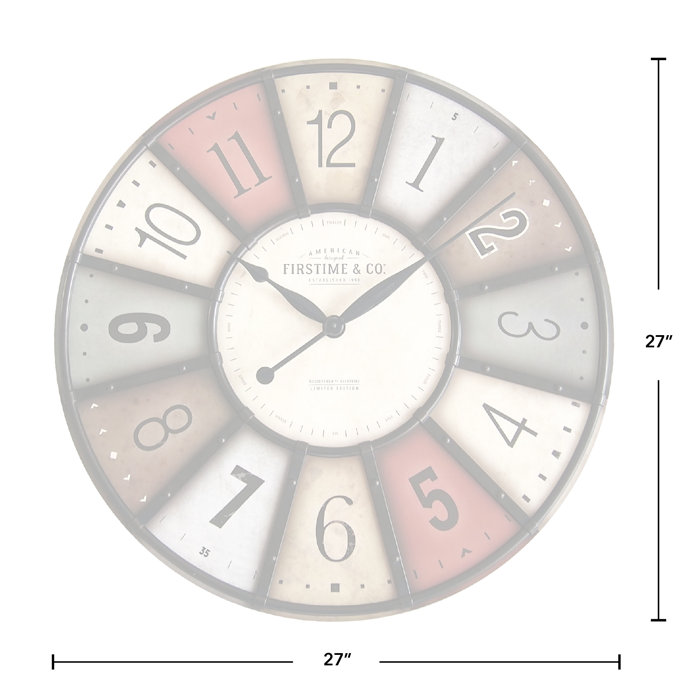 Williston Forge Anya Wood Wall Clock & Reviews | Wayfair