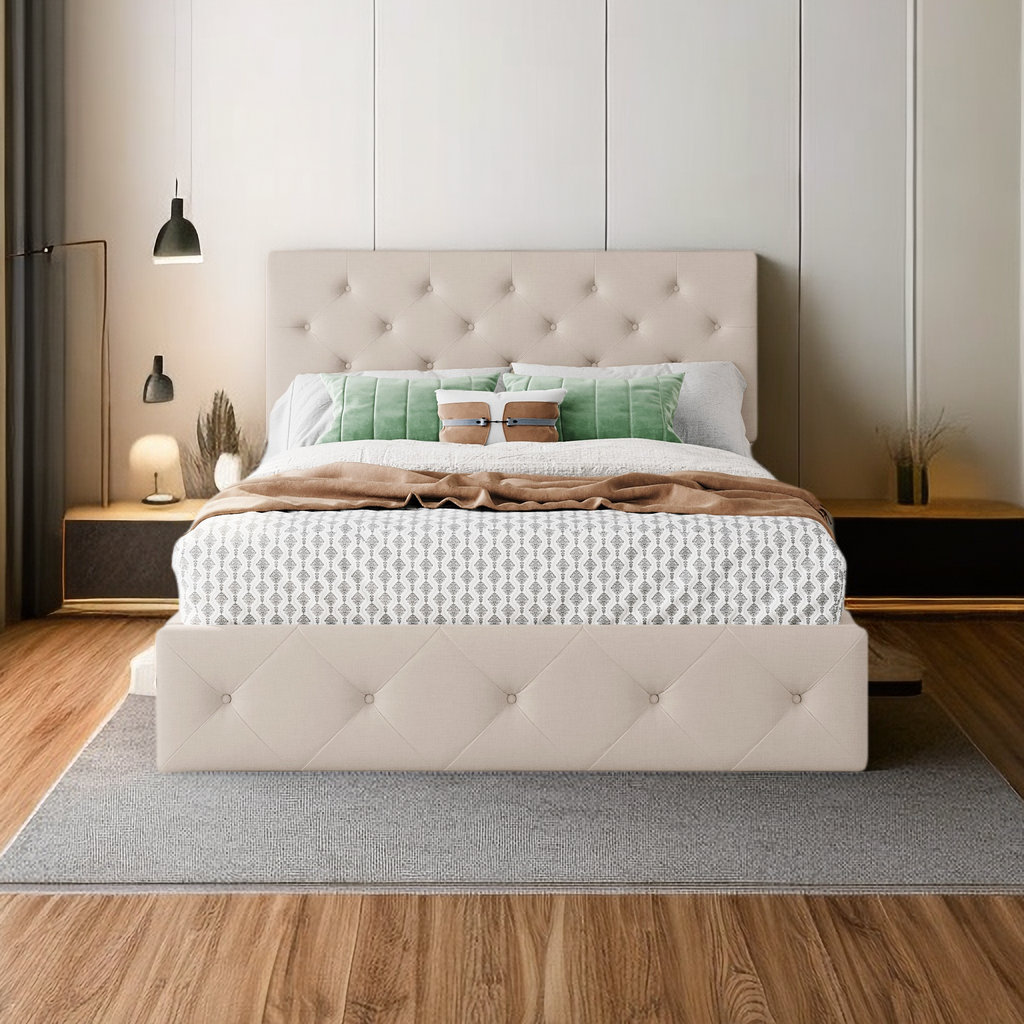 Red Barrel Studio® Aurohom Upholstered Platform Storage Bed | Wayfair